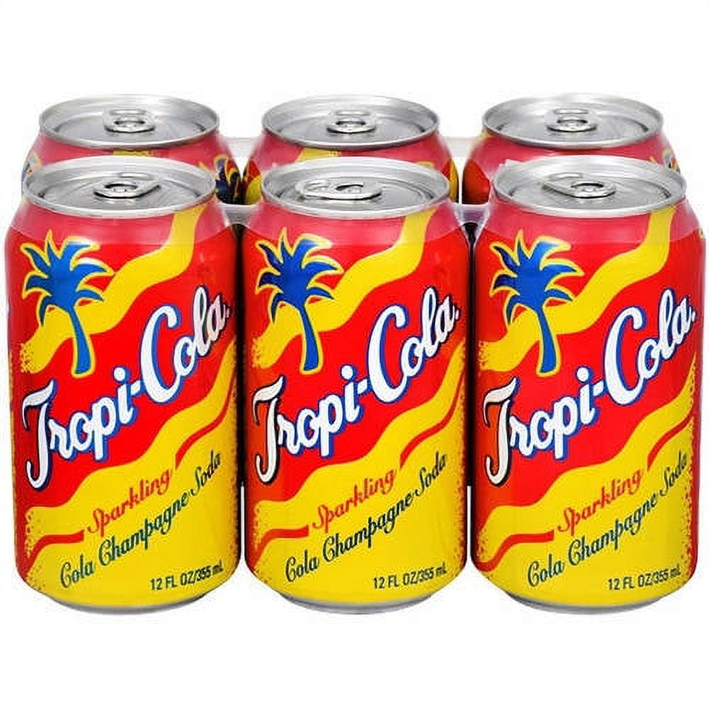 Goya Tropi-Cola, Cola Champagne Soda, Carbonated Beverage, 12 fl oz ...