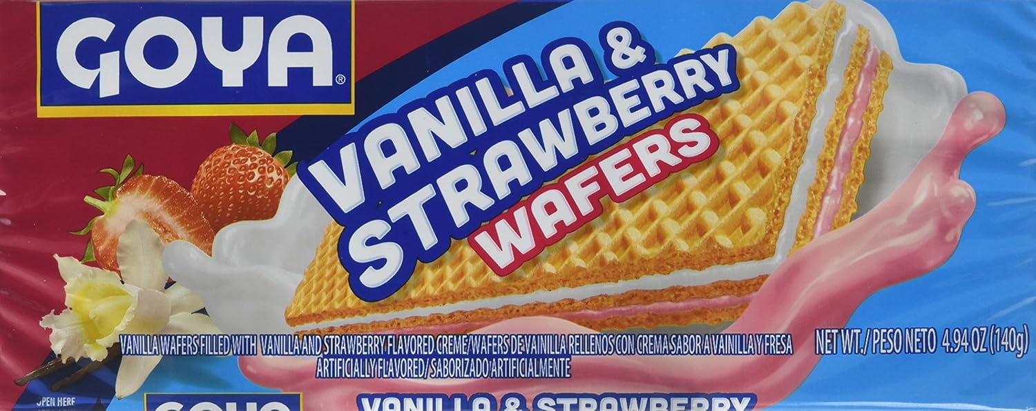 Goya, Vanilla & Strawberry Wafers, 140 Grams(gm) - Walmart.com