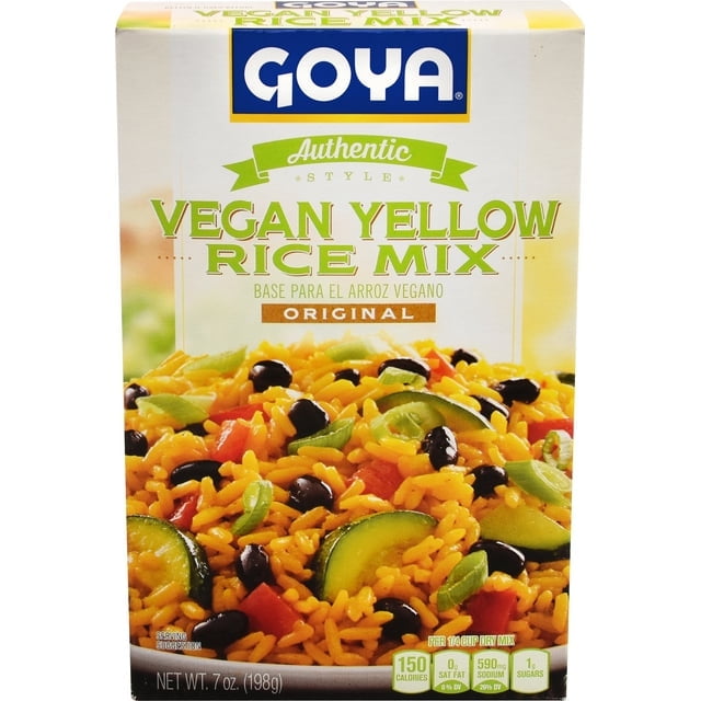 Goya Vegan Yellow Rice Mix, 7 oz - Walmart.com