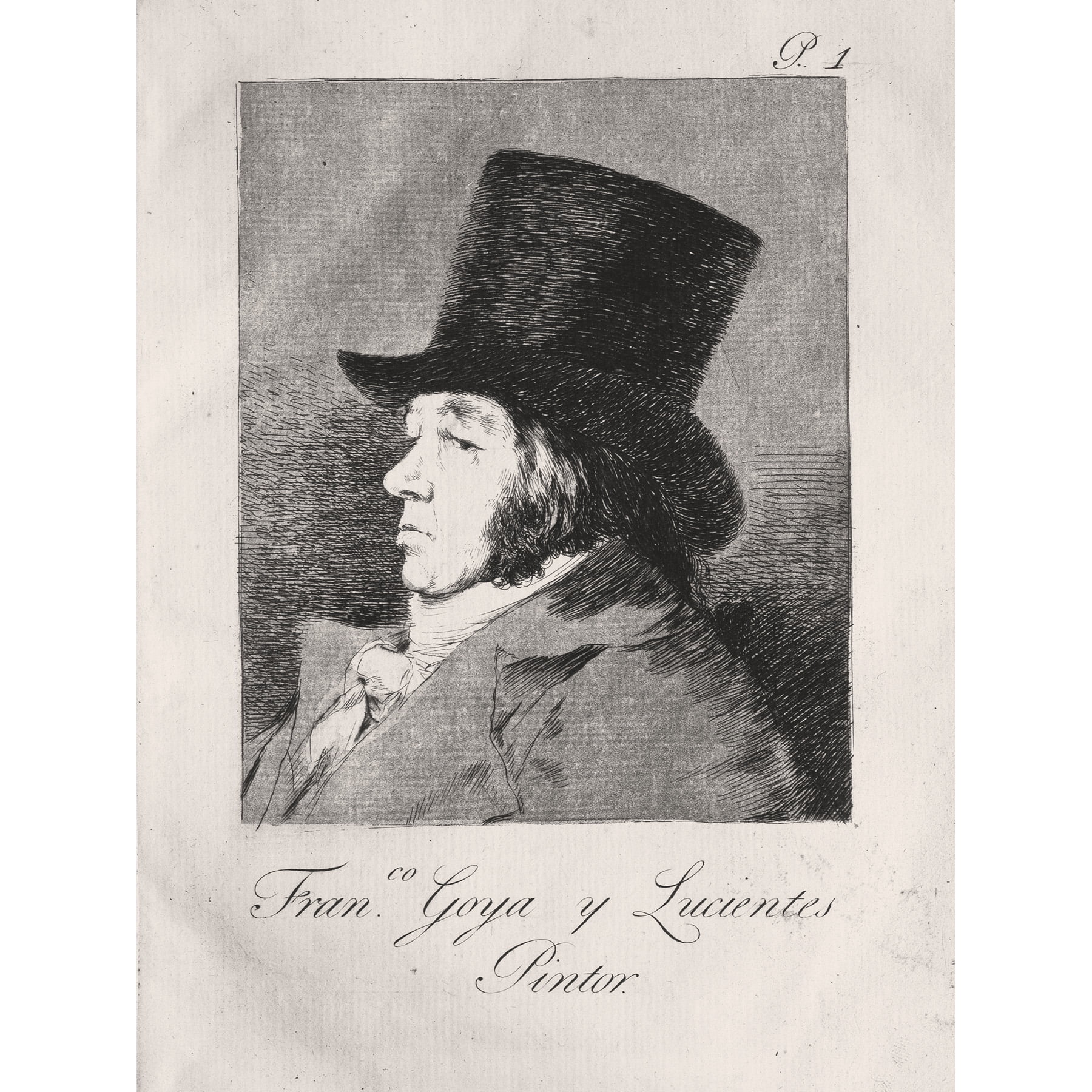 Goya Y Lucientes Francisco De Self Portrait Extra Large Art Print Wall ...