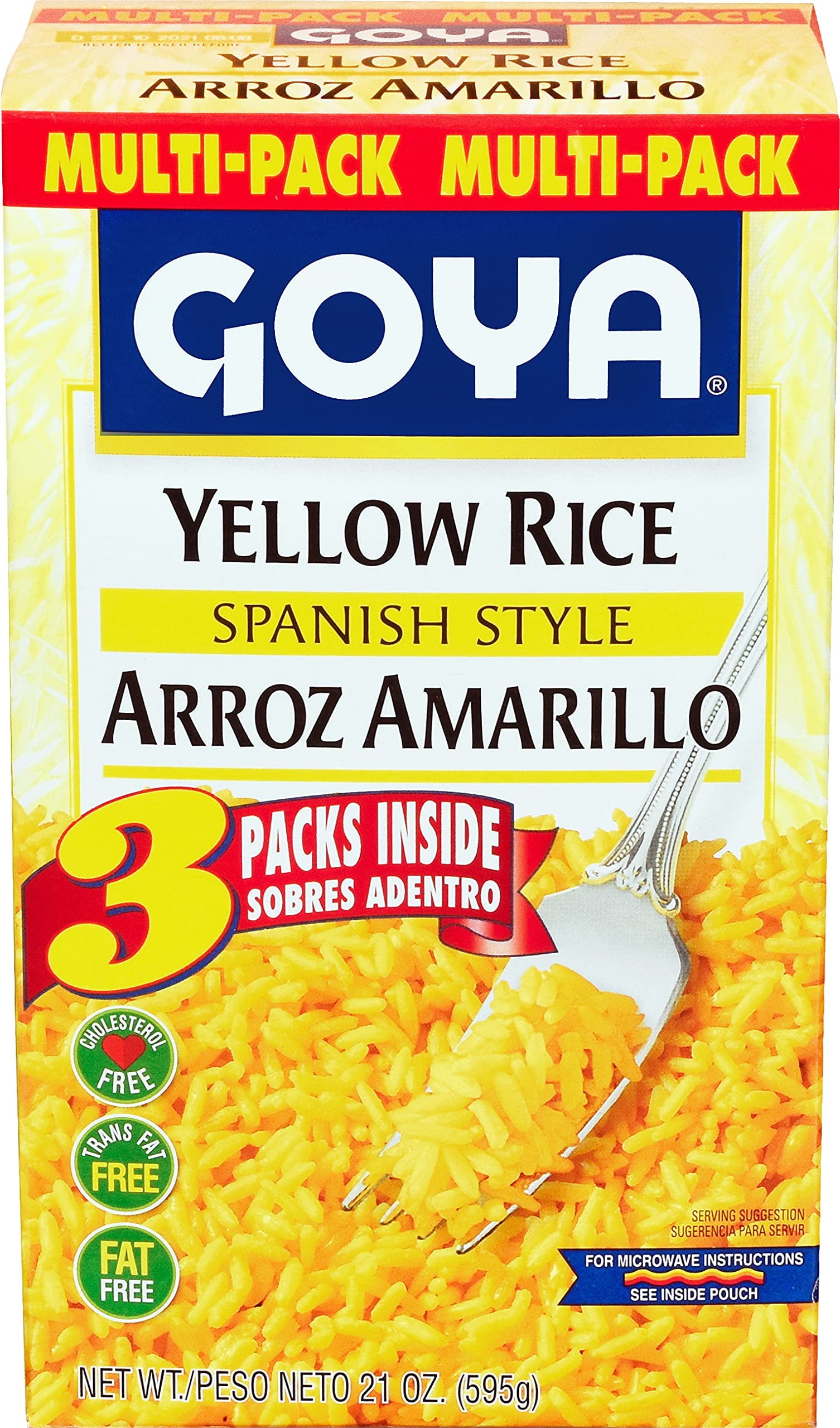 Goya Yellow Rice Mix Multipack, 7 Ounce (Pack Of 3) Packaging May Vary ...