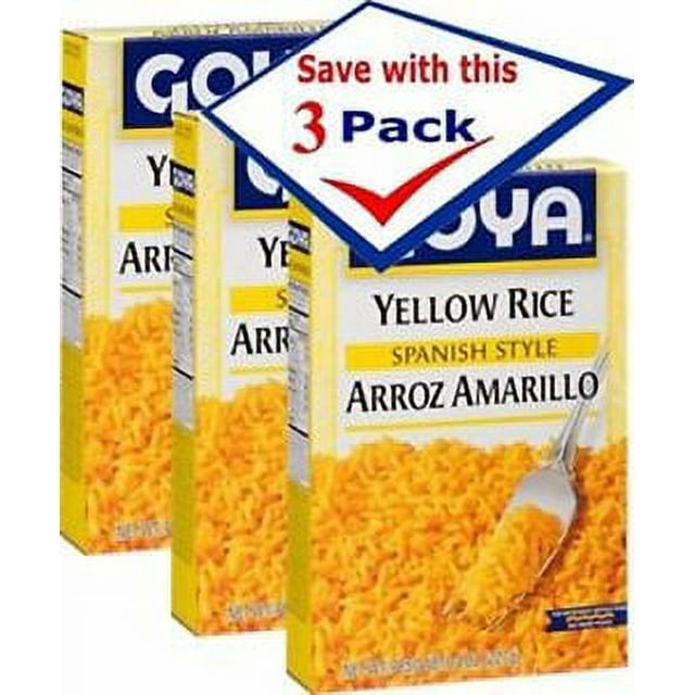 Goya Yellow Rice, Spanish Style 8 Oz Arroz Amarillo Pack of 3 - Walmart.com