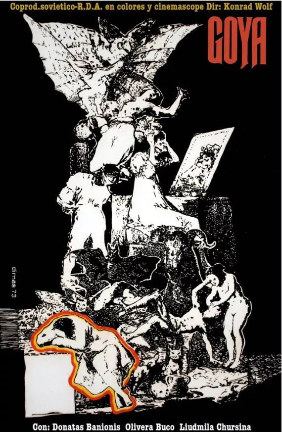 .Goya.mountain of sin.soviet.DR.Movie.POSTER.Decoration.Fine Graphic ...