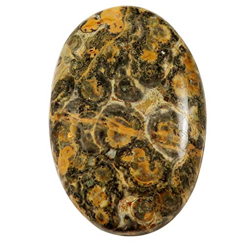 Goyal Exports Leopard Skin Jasper Gemstone Oval Natural Loose Cabochon ...