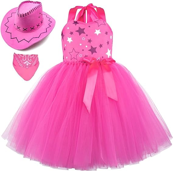 Goyoma Pink Princess Costume for Girls Movie Dress Up Clothes Birthday ...