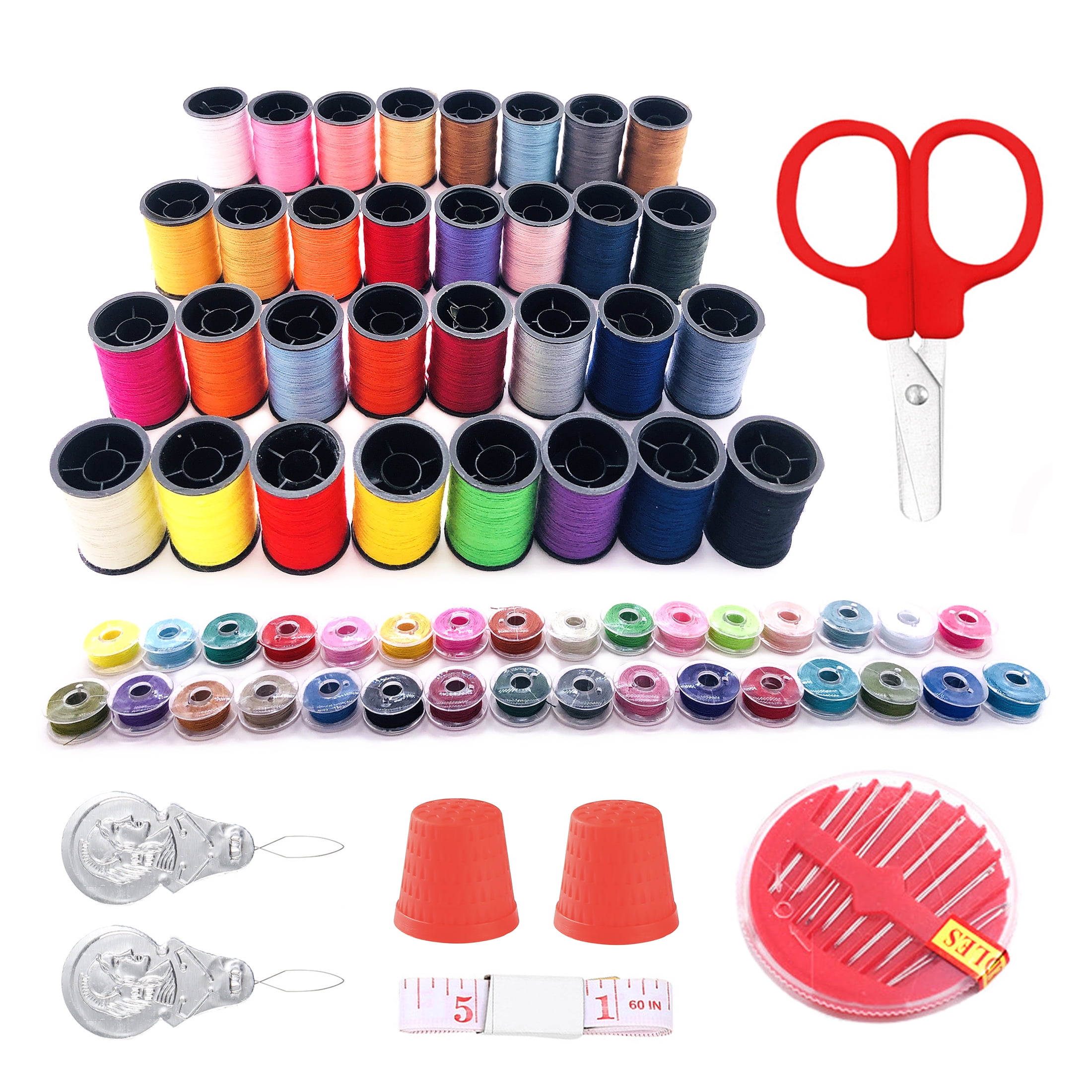 Goyunwell 100pcs Compact Sewing Kit for Adults, Small Home Box, Mini ...