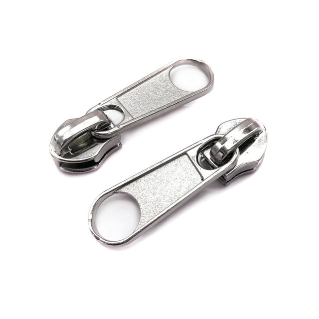 Goyunwell #5 Zipper Pulls Metal Silver Zipper Pulls Bulk 30pcs Zipper ...