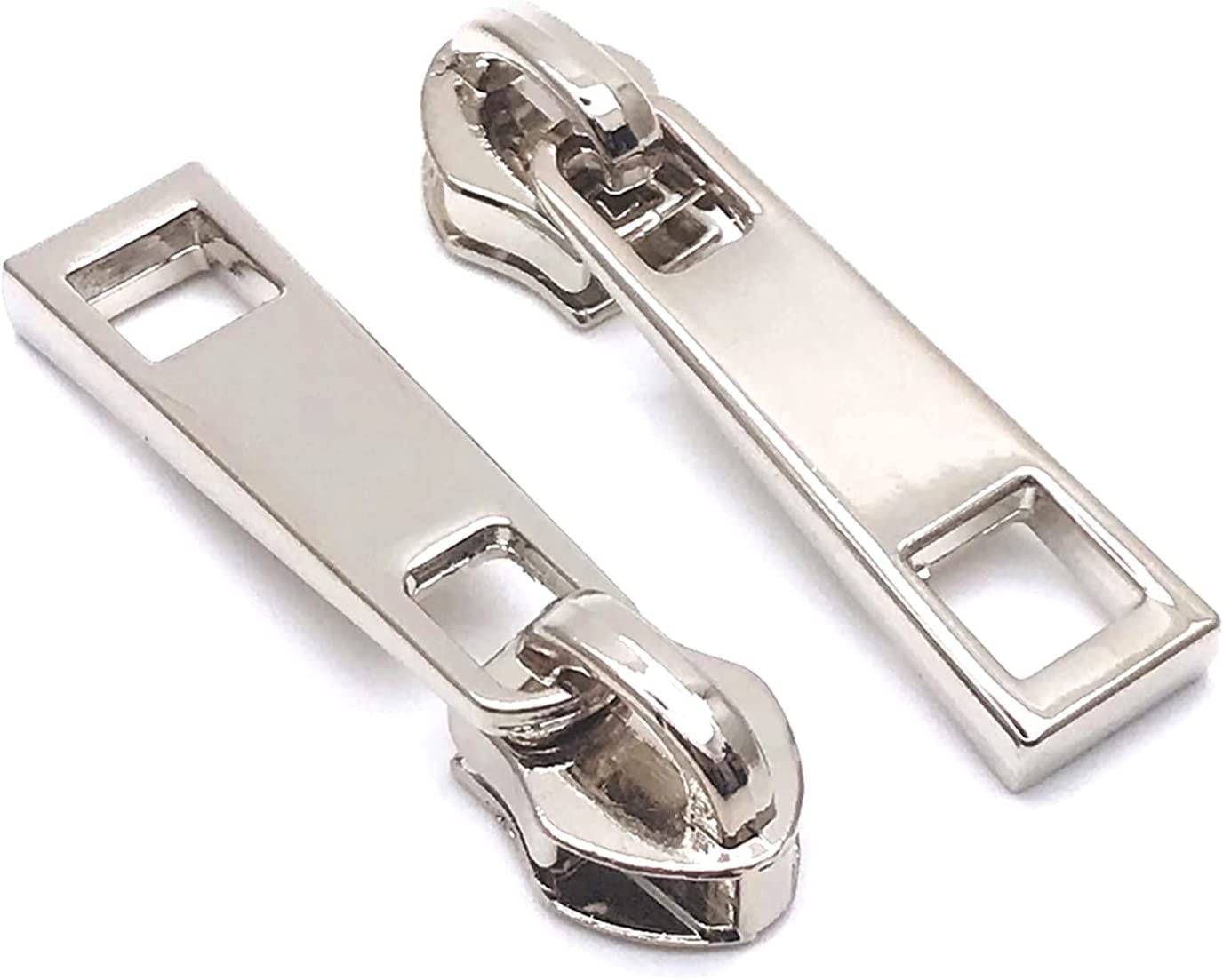Goyunwell 30pcs #5 Zipper Pulls Metal Zipper Head Nylon Zipper Slider ...