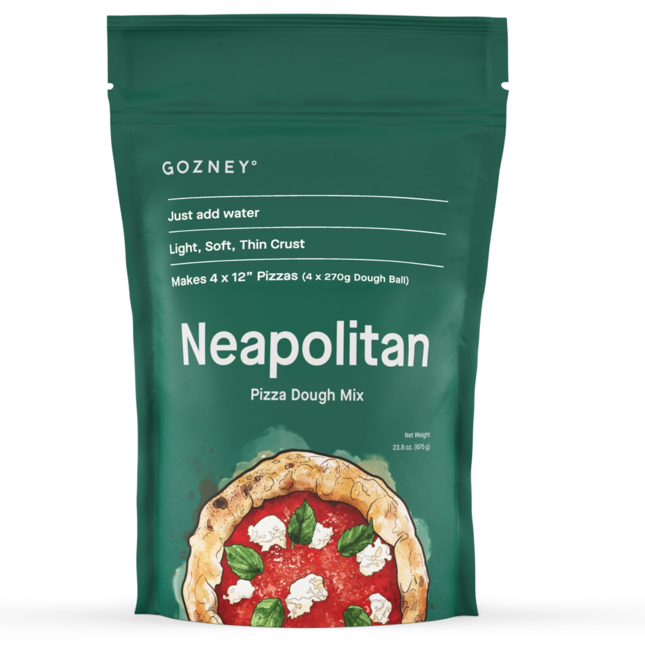Gozney Just-Add-Water Neapolitan Pizza GGA1 Dough Mix for Authentic ...
