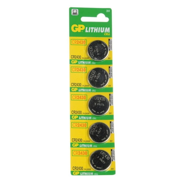 Gp Batteries Cr2430-c5 Lithium Coin Cell (priced And Sold Per Strip Of Five) - Walmart Business ...