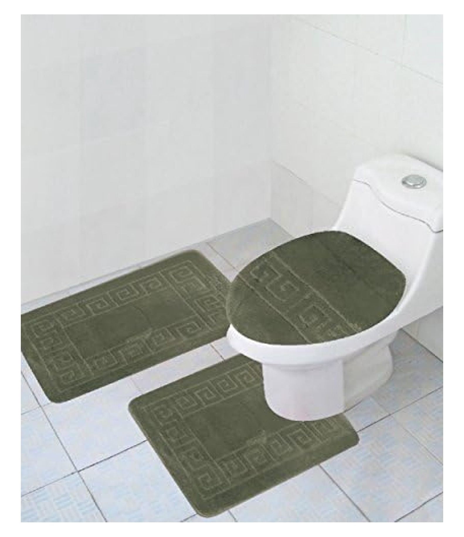 GpLuMy 3 Piece Bath Rug Set Pattern Bathroom Rug (20"x32")/Large ...