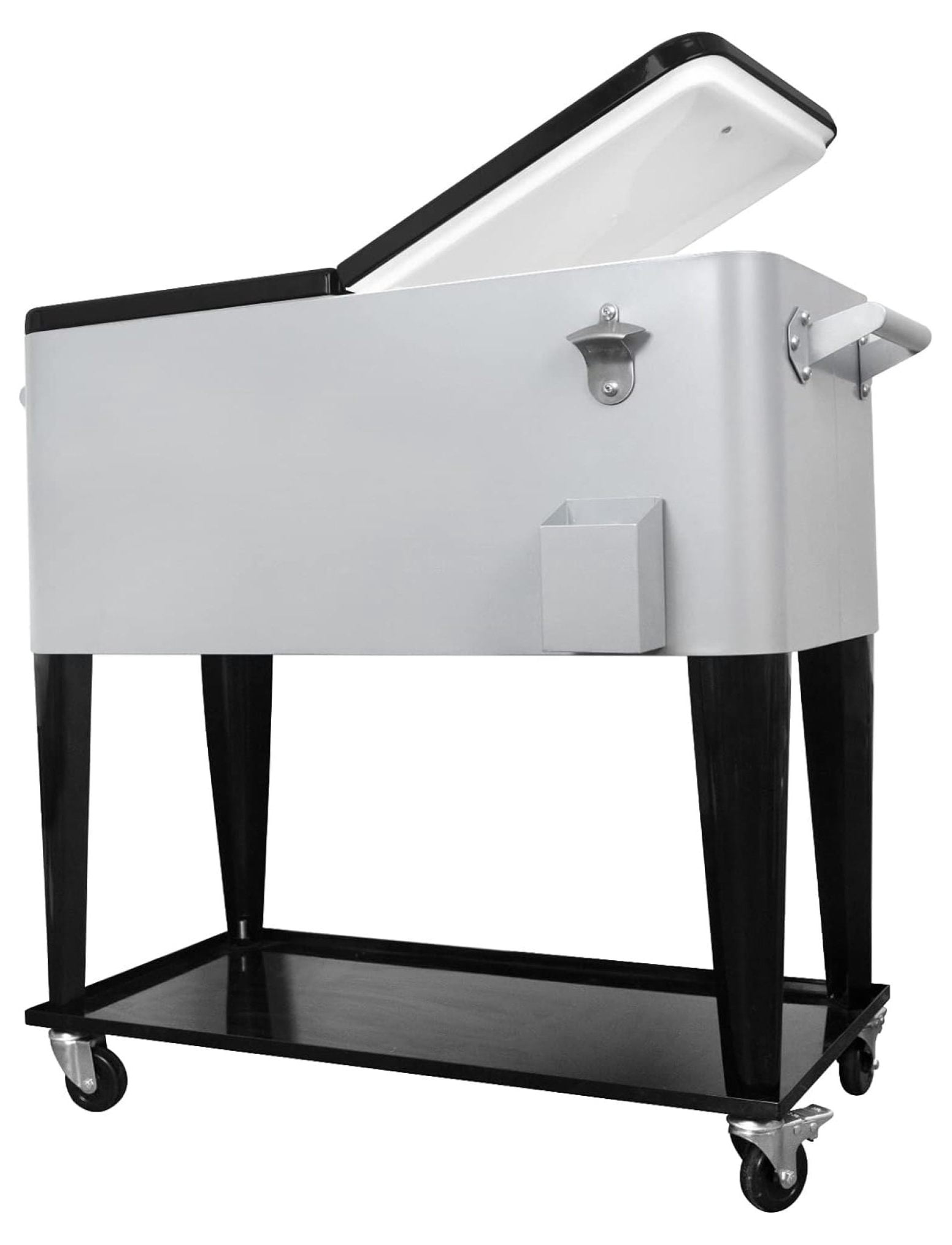 GpLuMy 80 Qt Patio Cooler with Wheels for Patio Pool Party, Rolling ...