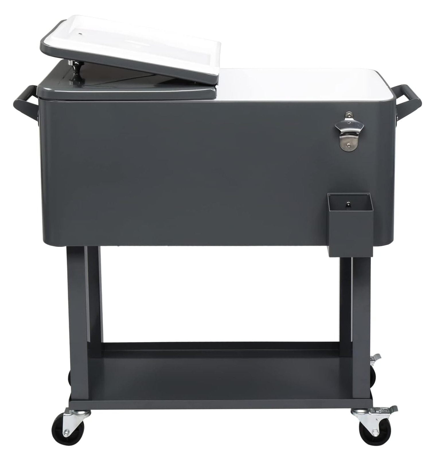 GpLuMy 80 Quart Rolling Ice Chest, Portable Bar Drink Cooler with Catch ...