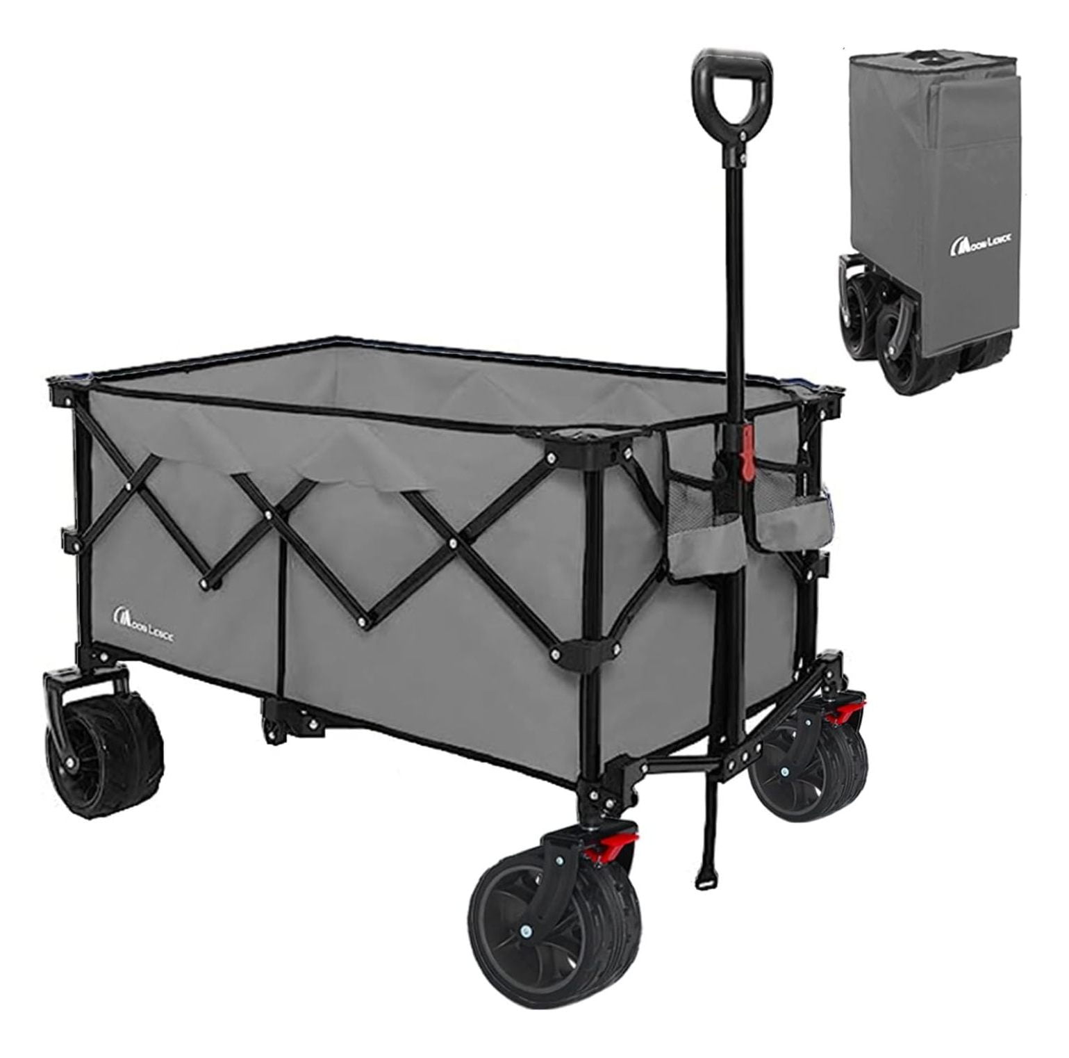 GpLuMy Collapsible Folding Wagon Cart Heavy Duty Folding Garden ...