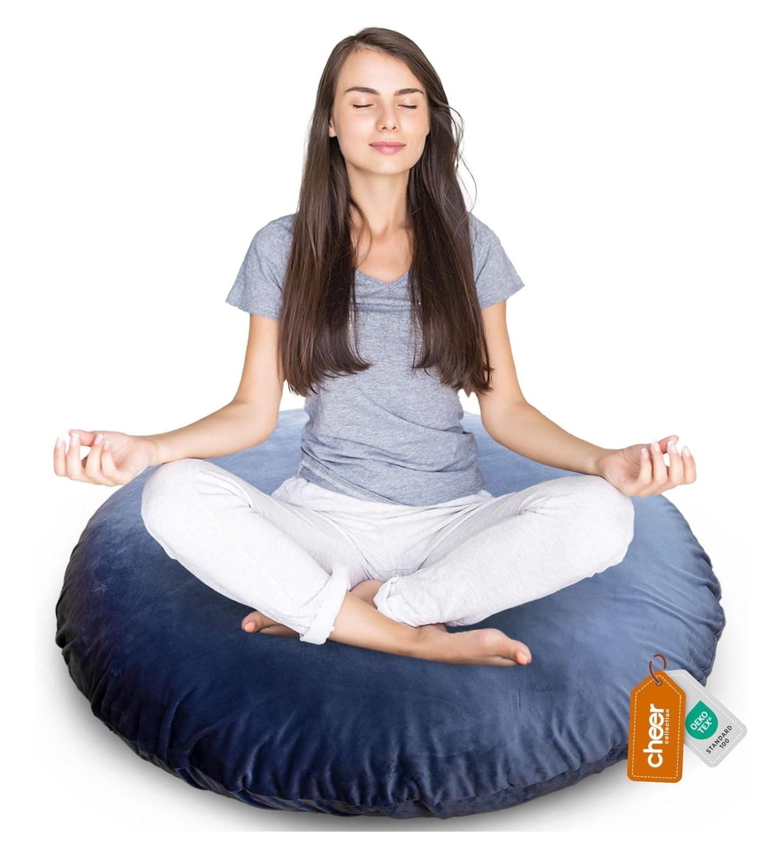 GpLuMy Extra Large Floor Pillow, 32 Inch Round Floor Cushion, Oversized ...