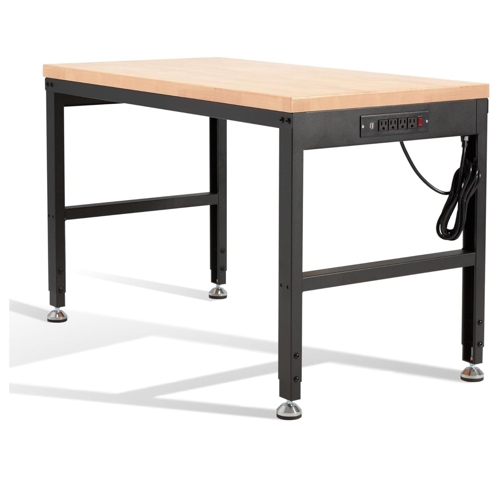 GpLuMy Height Adjustable Workbench " 2000 Lbs Capacity Oak Wood Work ...