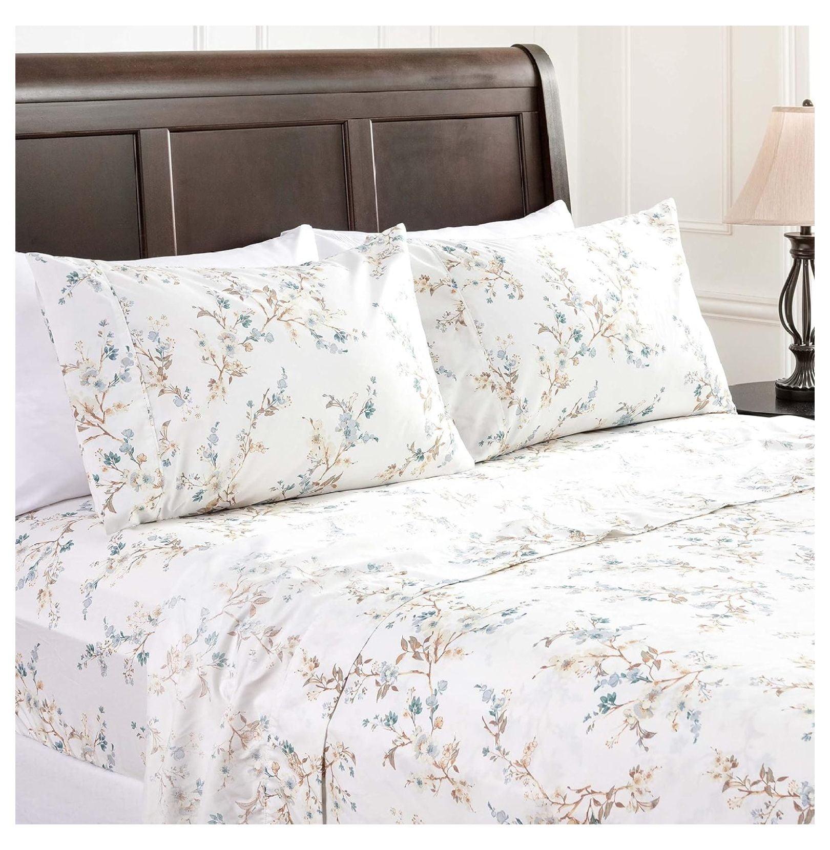 GpLuMy Premium Traditional Floral Printed Patterned Bed Sheet Set 3 ...