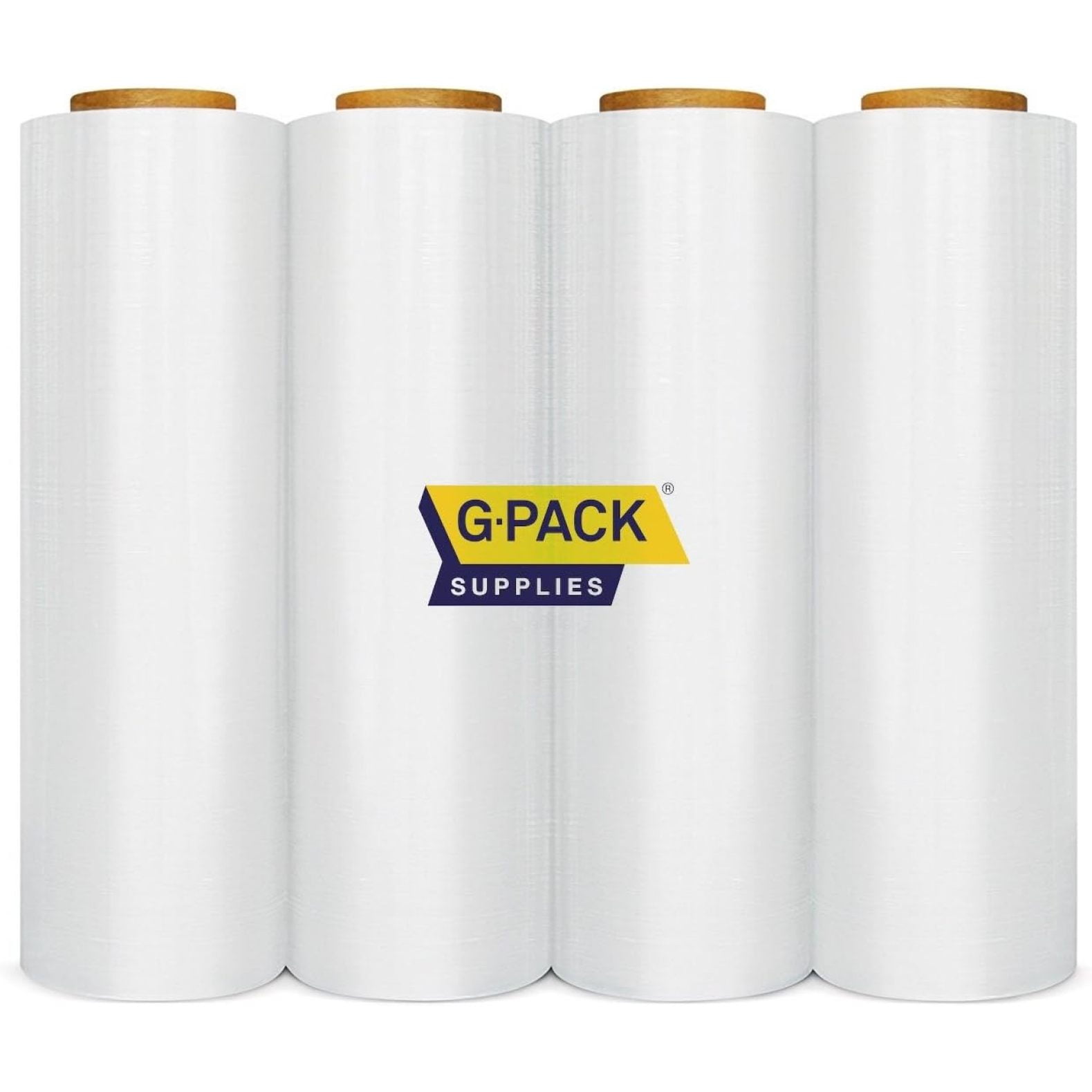 Gpack 18" x 1000 Feet 4 Rolls 85 Gauge Thick Stretch Film Wrap for ...
