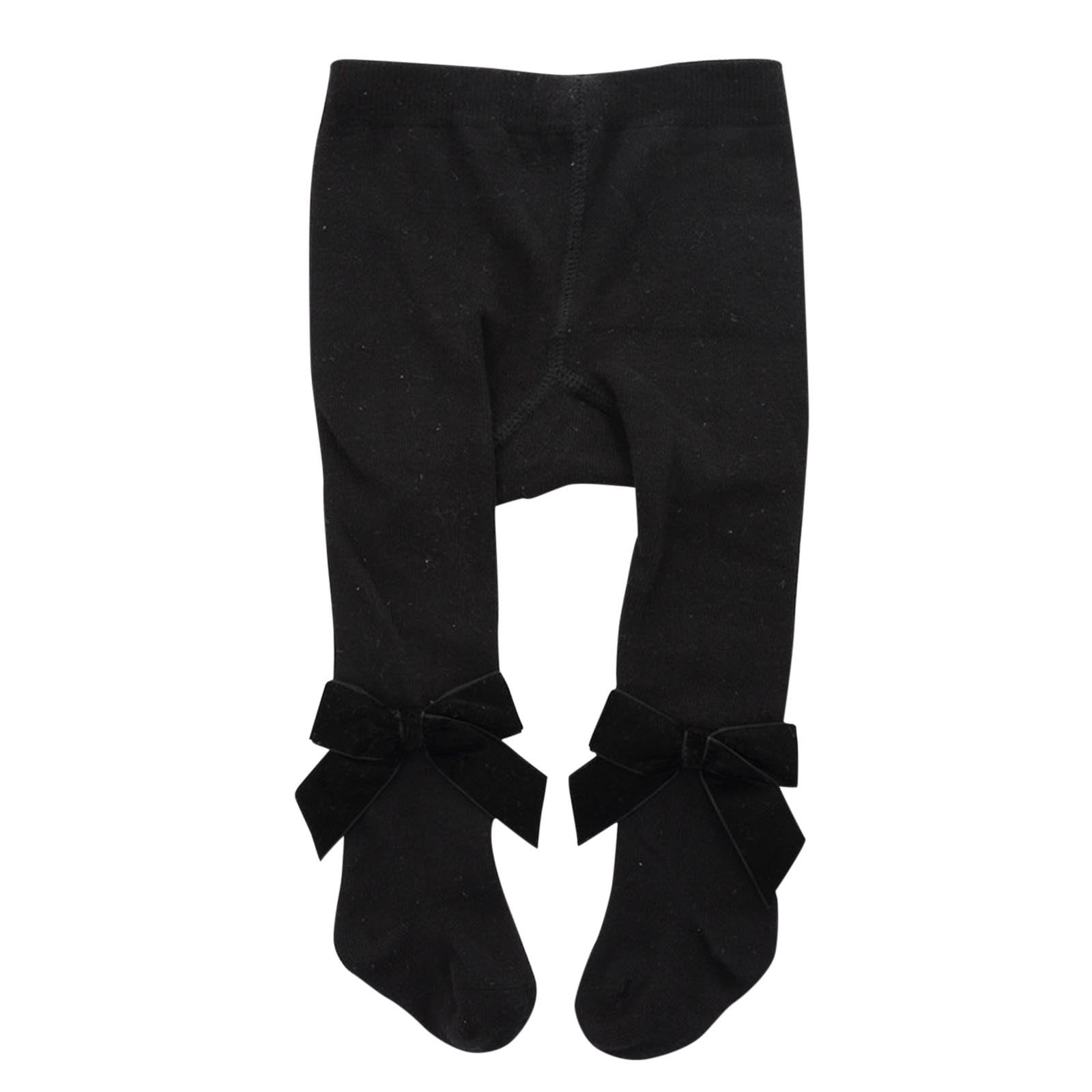 Gpaecead Baby Girl Tights Toddler Cable Knit Tights With Bow Seamless ...