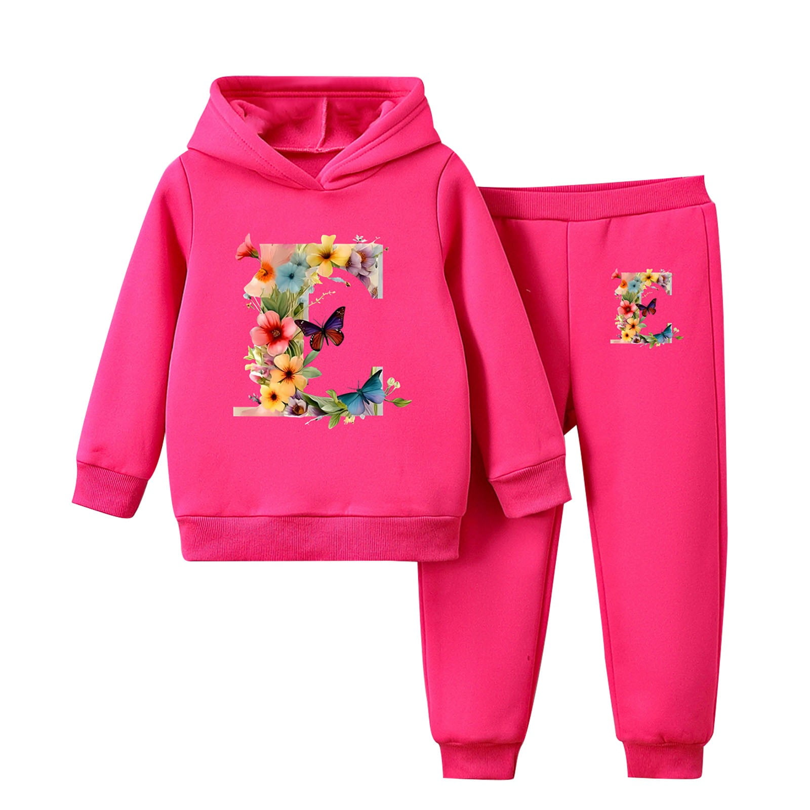 Gpaecead Girls' Clothing Sets 2 Piece Trendy Long Sleeve Hooded ...