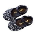 Gpaecead Girls Rhinestone Pearl Mary Jane Flats Full Rhinestone ...