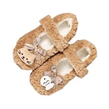 Gpaecead Women's 3D Applique Cute Cat Plush Slippers Fuzzy Adjusting ...