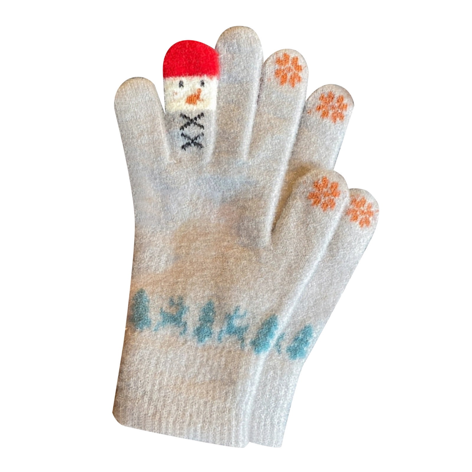 Gpaecead Women's Christmas Holiday Winter Gloves - Thick Fleece Lined ...