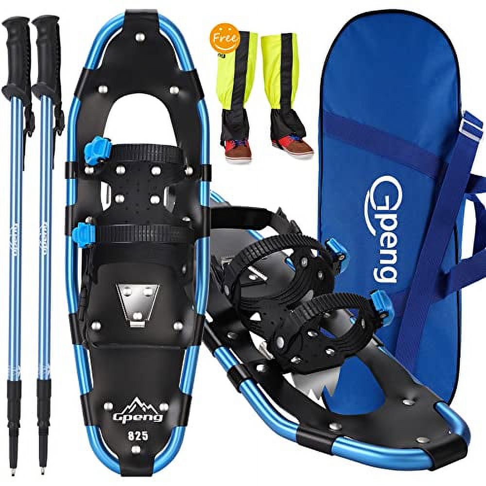 Gpeng 4-in-1 Xtreme Lightweight Terrain Snowshoes for Men Women Youth ...
