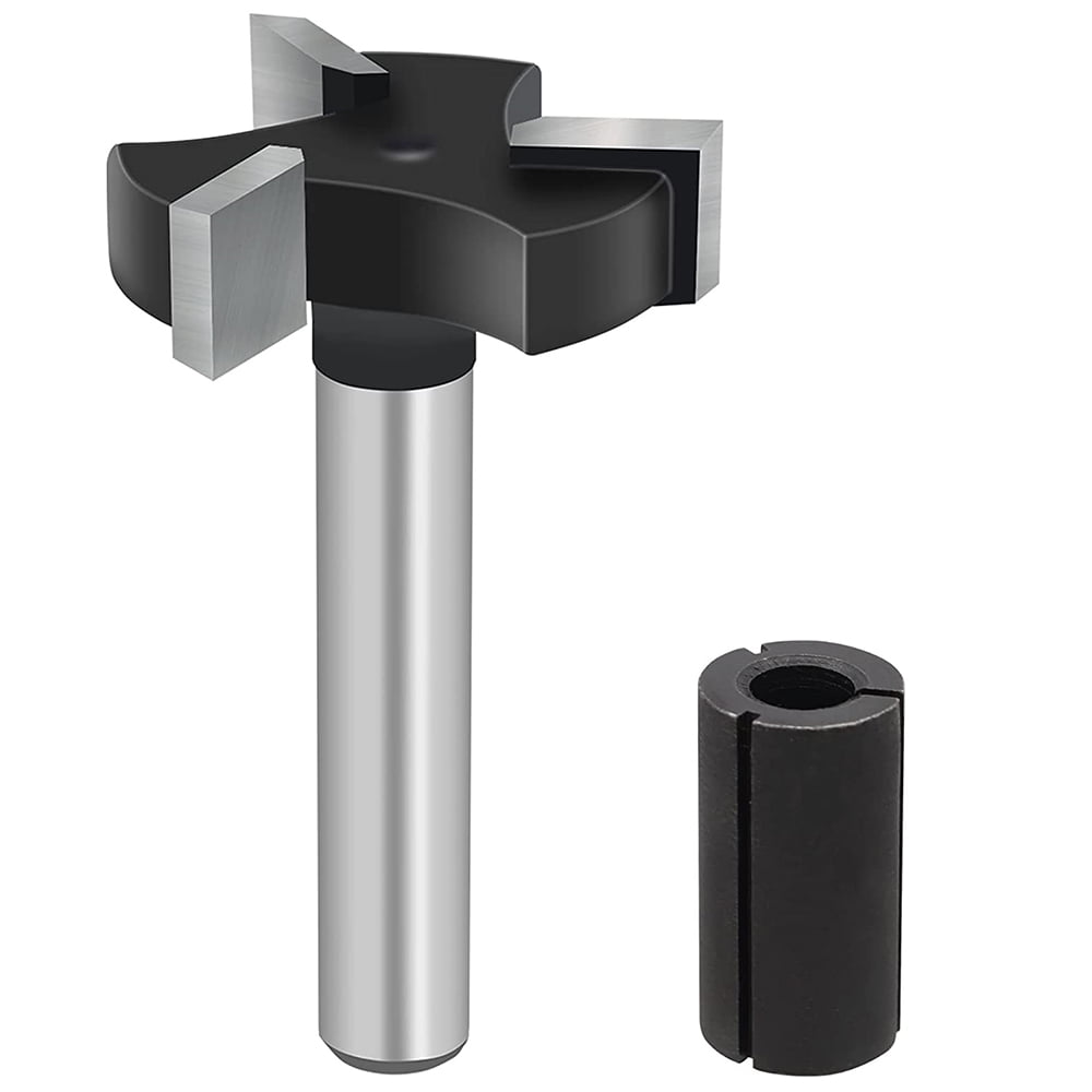Gpoty 1/4 Shank Planer Router Bit 1/4 inch Shank 1 inch Cutting ...