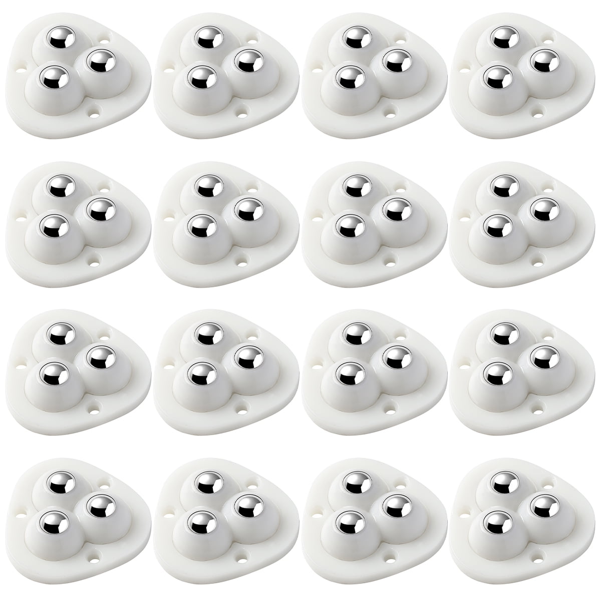 Gpoty 16 Pcs Mini Caster Wheels 360 Degree Quiet Small Swivel Wheels ...