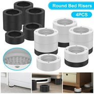 SEISSO 8-Pack Off-White Bed Risers, Stackable, Adjustable 1.9 or 3.2 in ...