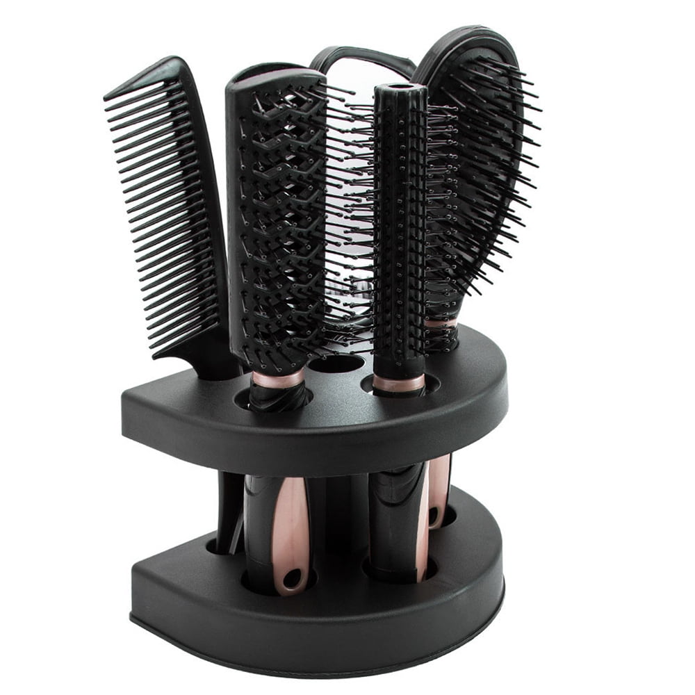 Gpoty 5 PCS Hair Brushes Comb Set Ladies Women Hair Care Massage with ...