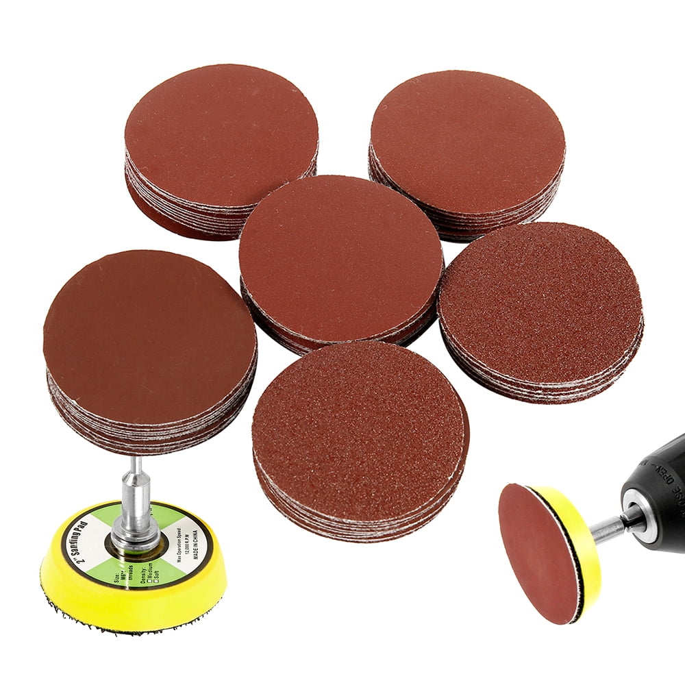 Gpoty 60pcs 2 Inch Sander Disc Sanding Disk 100-2000 Grit Sandpaper ...