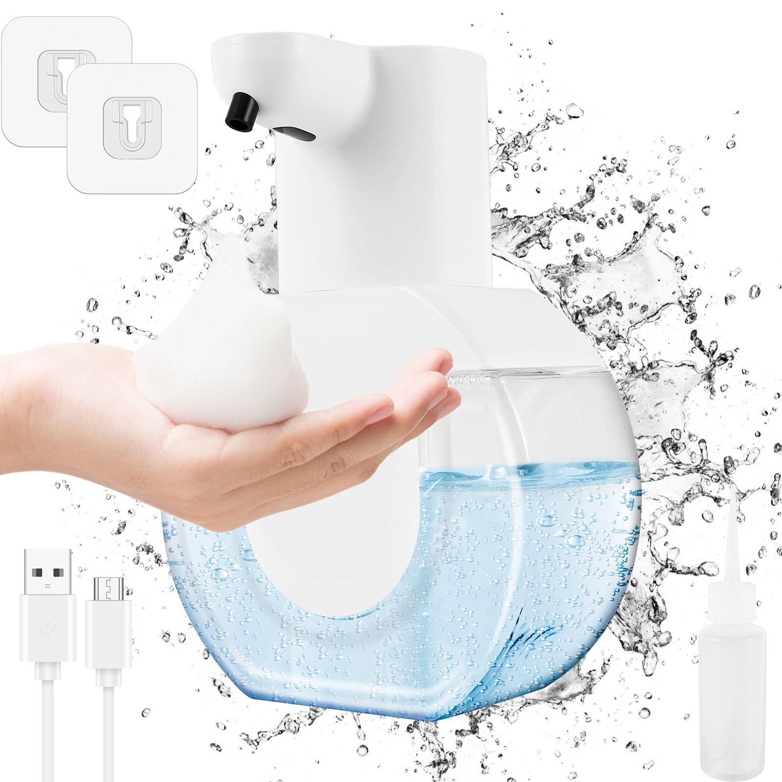 Gpoty Automatic Liquid Soap Dispenser 14.8oz Sensor Soap Dispenser ...