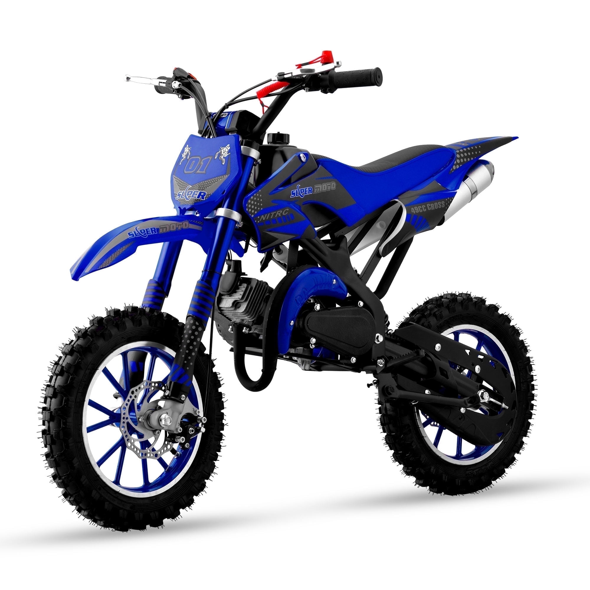 Gpower Gasoline 49cc Dirt Bike for Kids 6-15,2-Stroke Gas Power Mini ...