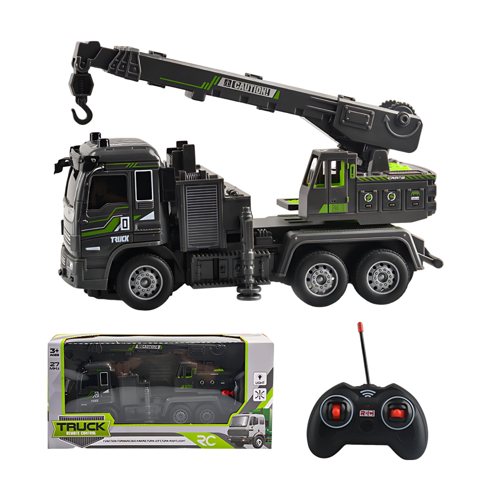 Gqtwoy 1/32 Scale Remote Control Engineering Truck with Four-Way ...
