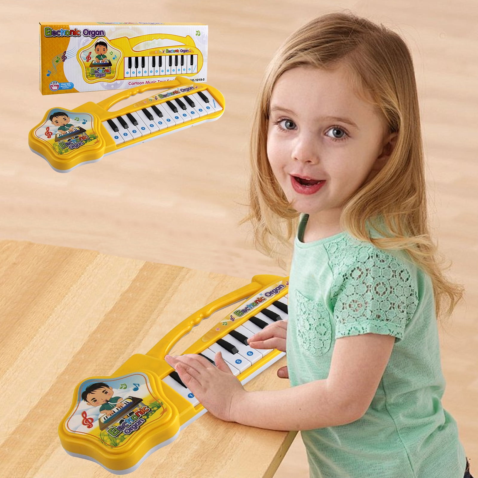 Gqtwoy 22 Keys Electronic Organ Piano, Mini Musical Instrument for ...