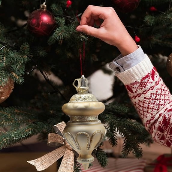 Gqtwoy 3Pcs Christmas Balls Gift Box Set, Holiday Tree Decorations ...