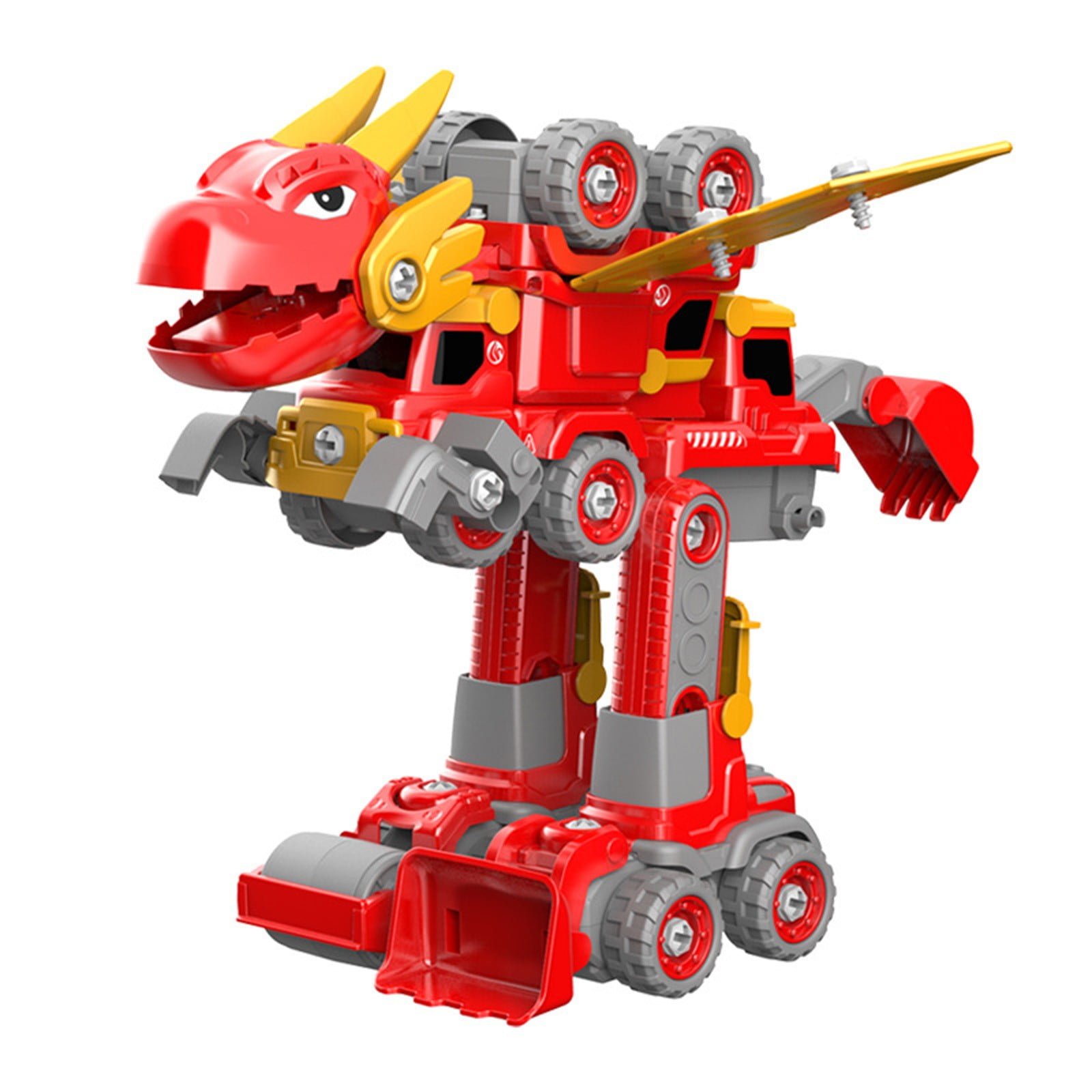 Gqtwoy 5-in-1 Removable Engineering Car Toy Set for Boys, Screw ...