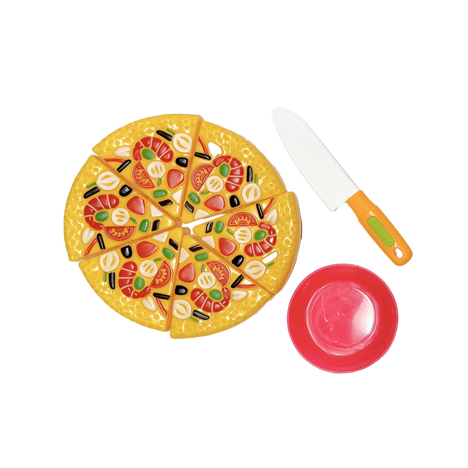Gqtwoy 6 Parts Simulated Pizza Cutting Toy Set for Kids - Realistic ...