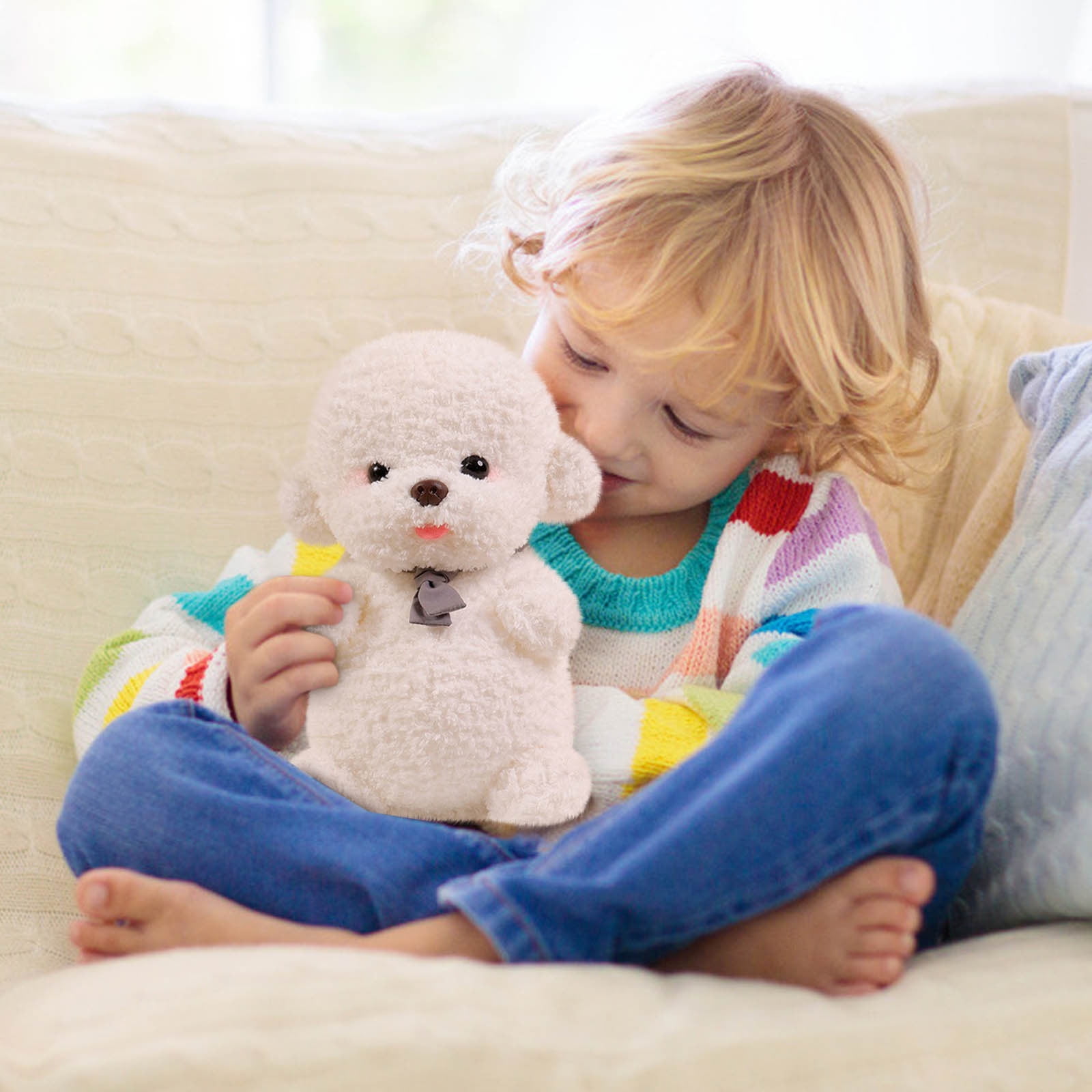 Gqtwoy 9.8 Inches Cute Plush Puppy Dog Stuffed Animal Soft Plush Dog ...