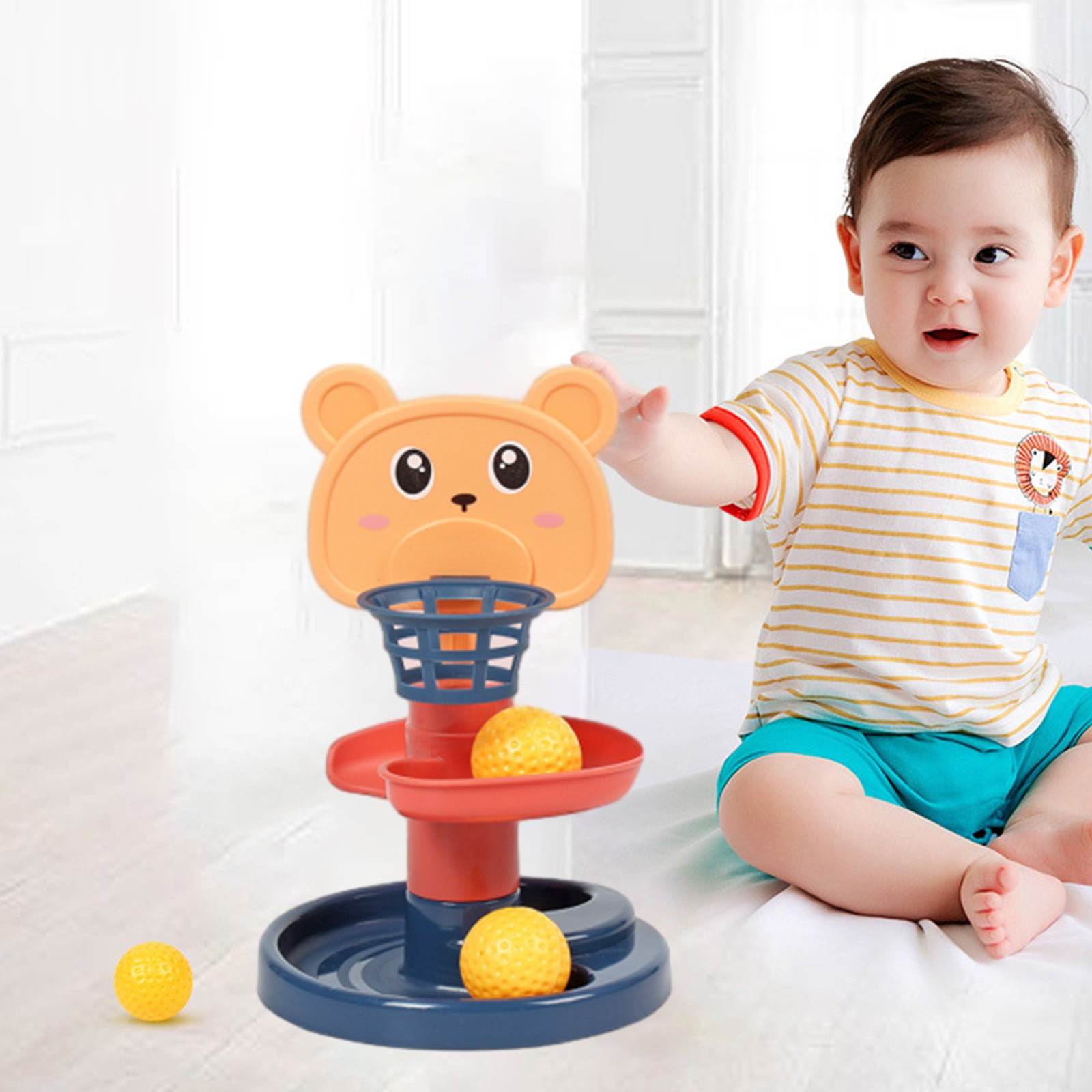 Gqtwoy Children's Educational Rolling Stacking Toy Tower, Multi-Layer ...