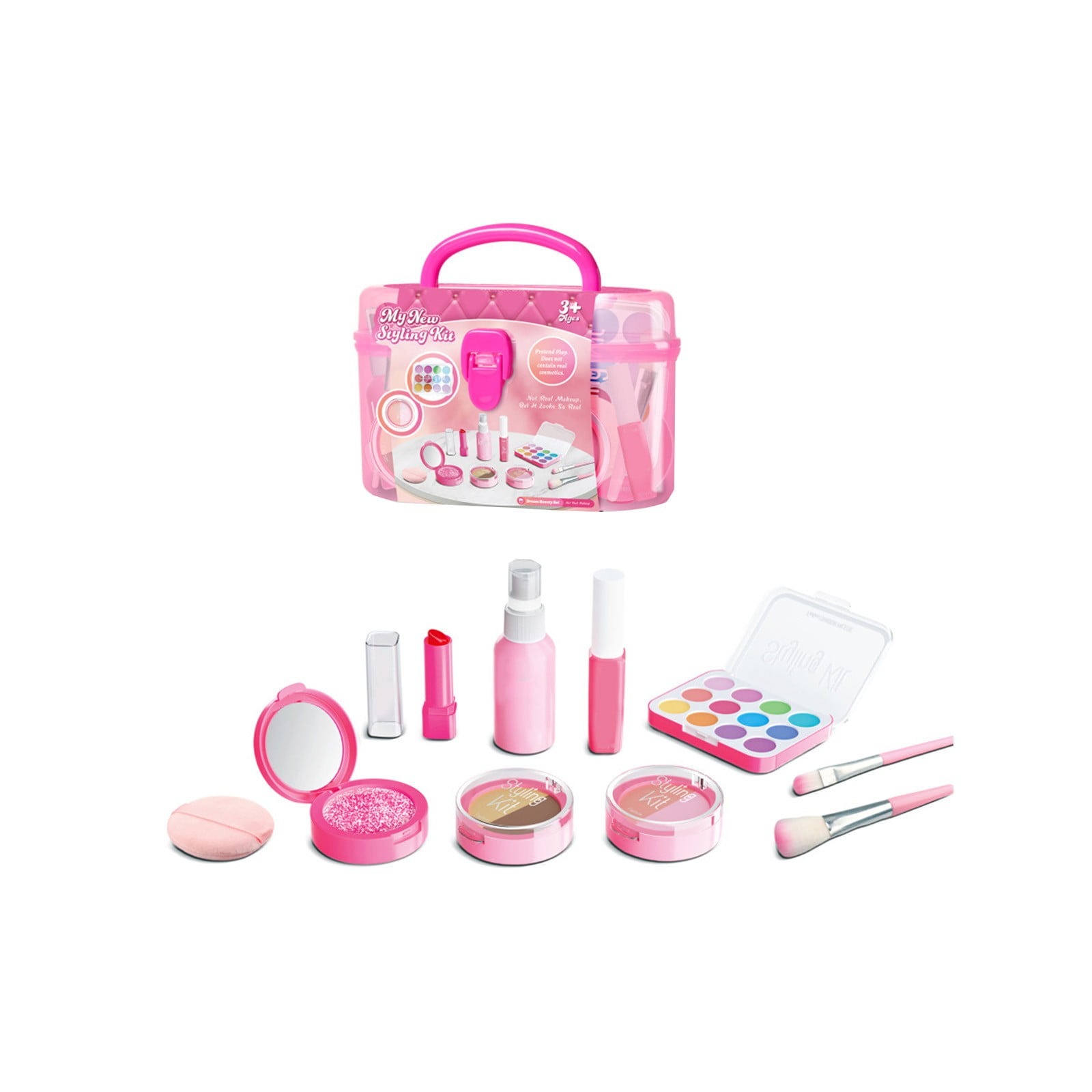 Gqtwoy Children's Pretend Play Makeup Set, Safe and Non-Toxic Makeup ...