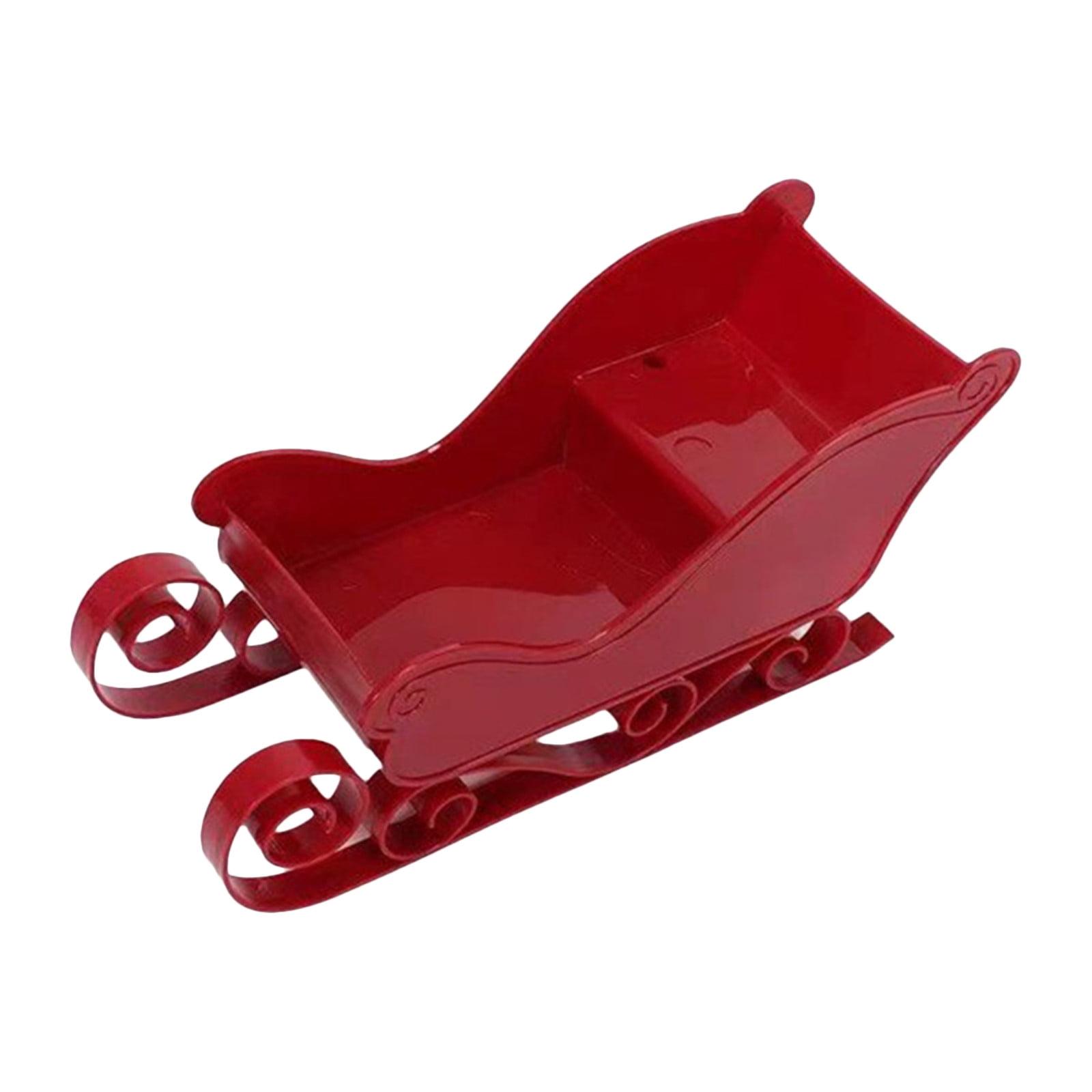 Gqtwoy Christmas Sleigh Toy, Mini Sleigh with Snowman and Snowflake ...