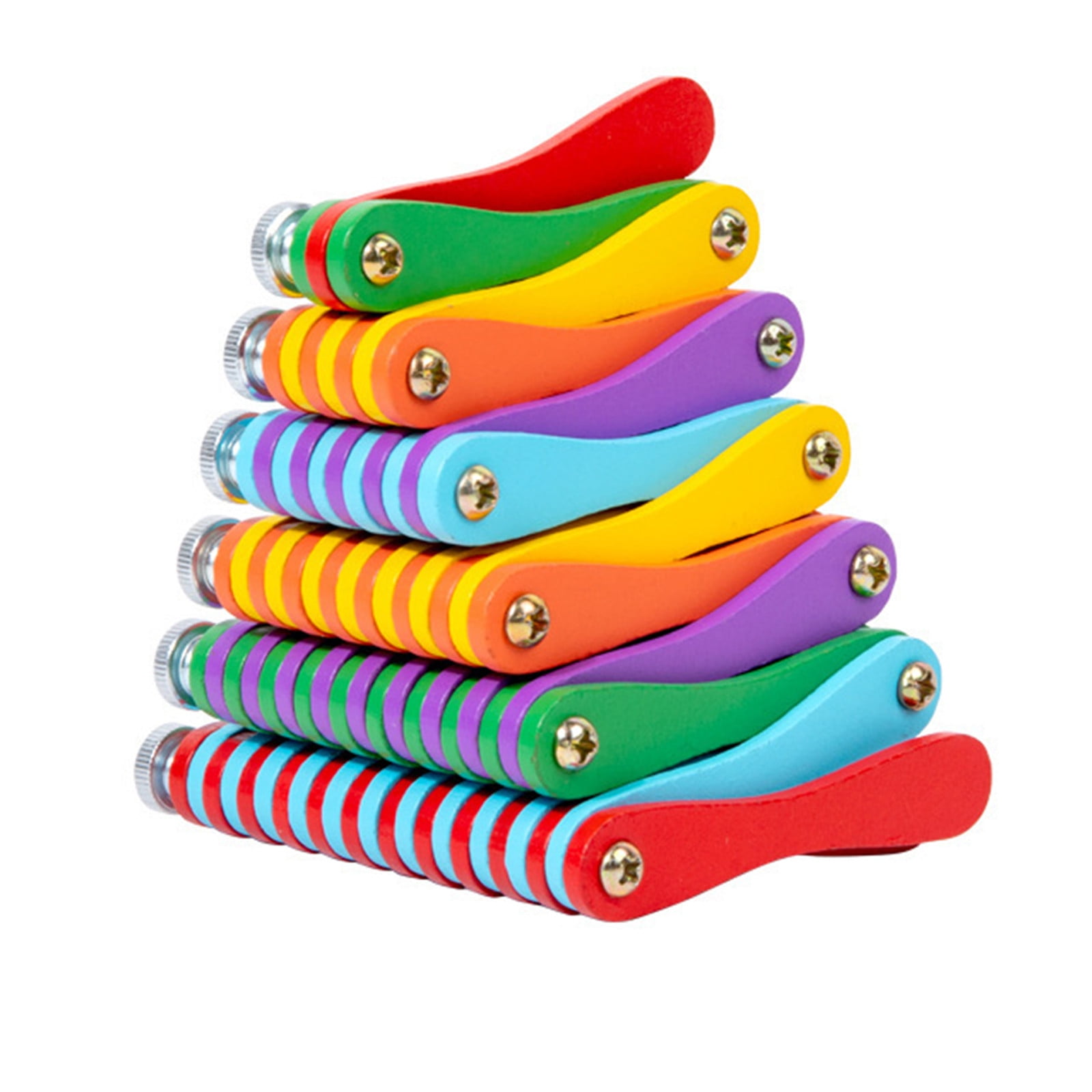 Gqtwoy Colorful Wooden Folding Toy for Kids - Multi-Color Educational ...