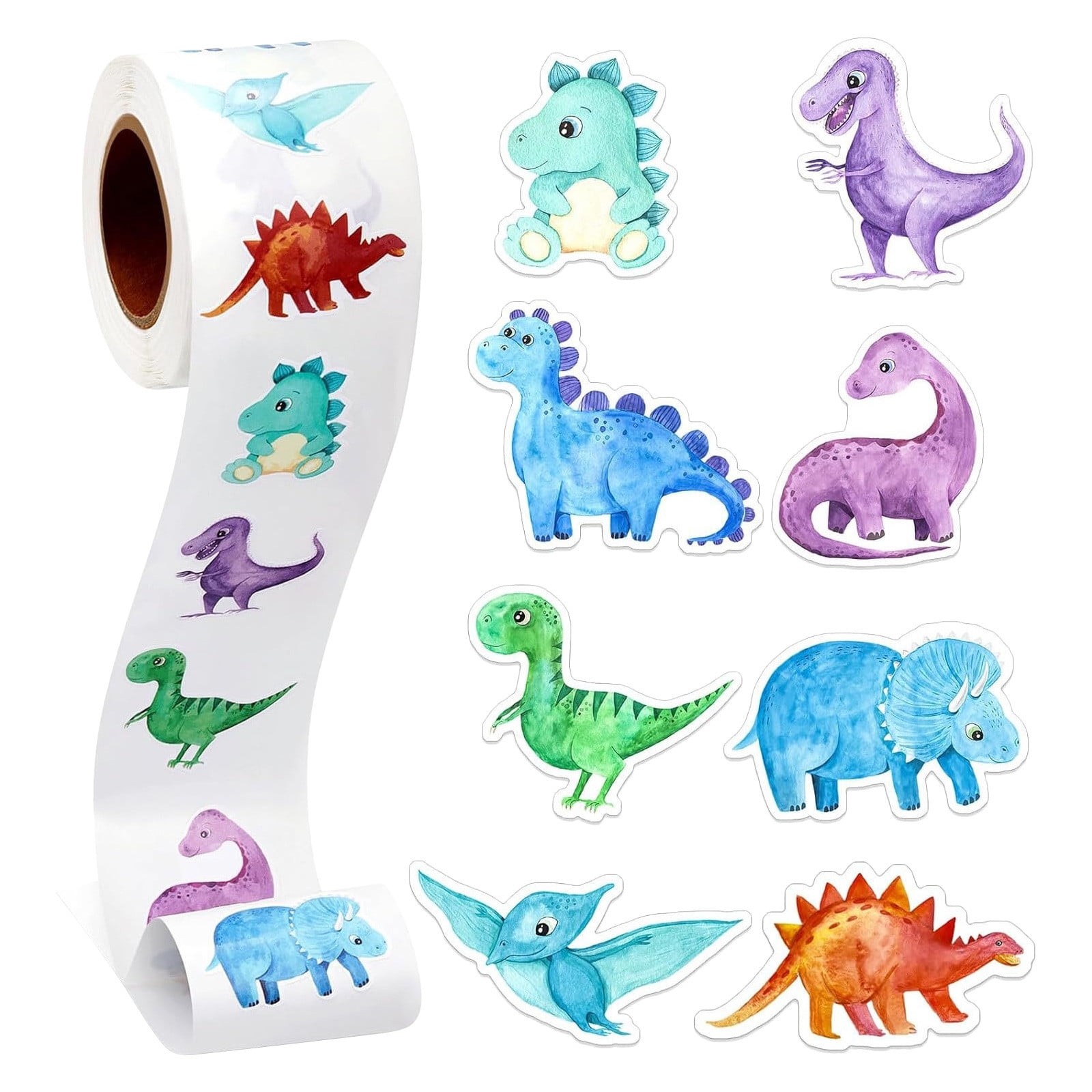 Gqtwoy Dinosaur Pterodactyl Stickers 500pcs Children's Sticker Roll ...