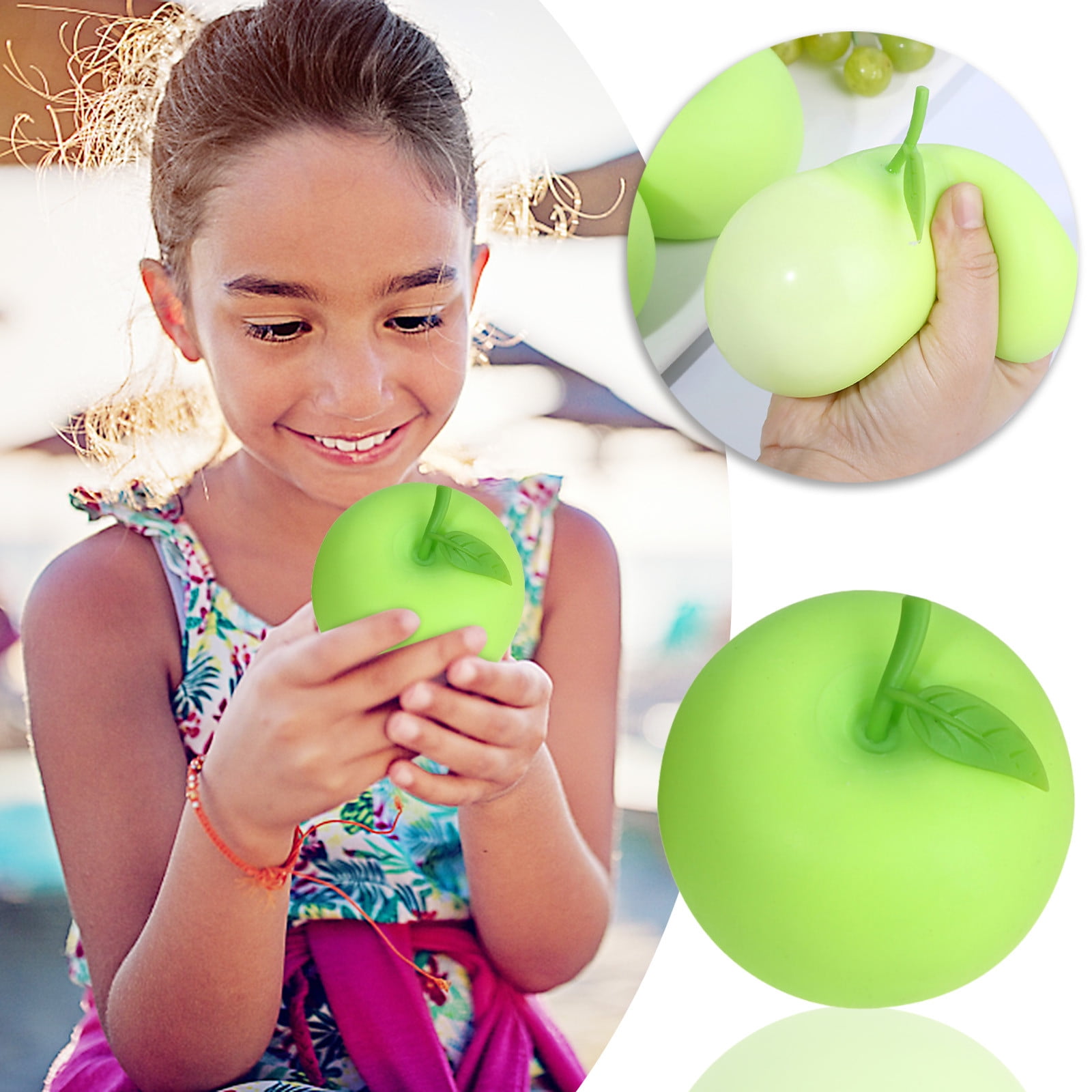 Gqtwoy Exotic Fruit Shape Squishy Toy, TPR Powder Filling Stress Relief ...