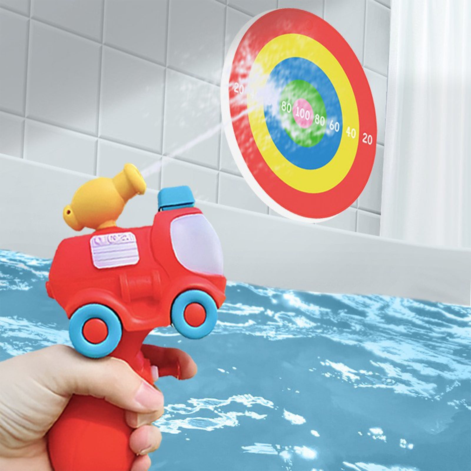 Gqtwoy Firefighter Water Spraying Toy - Temperature Sensing Water Gun ...
