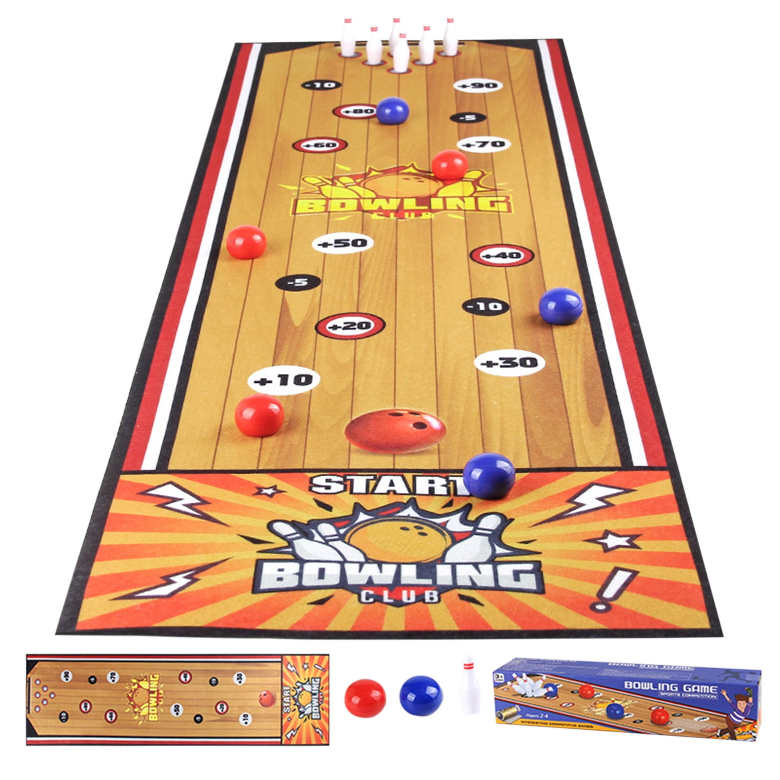 Gqtwoy Interactive Tabletop Games Set for Family, Indoor Bowling Soccer ...