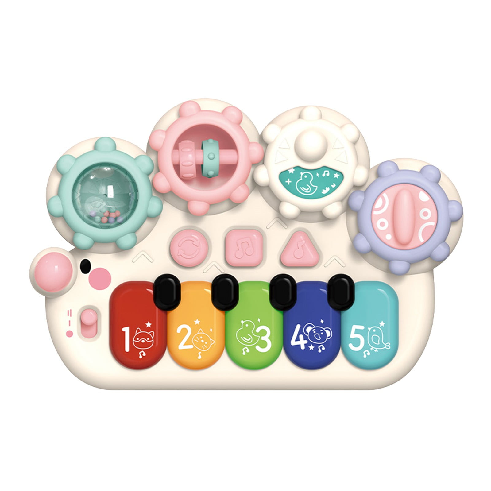 Gqtwoy Kids Musical Spinning Piano Toy, Early Educational Electronic ...